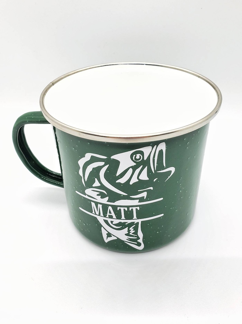 Fish Coffee Mug Personalized Gift for Dad Fisherman's | Etsy