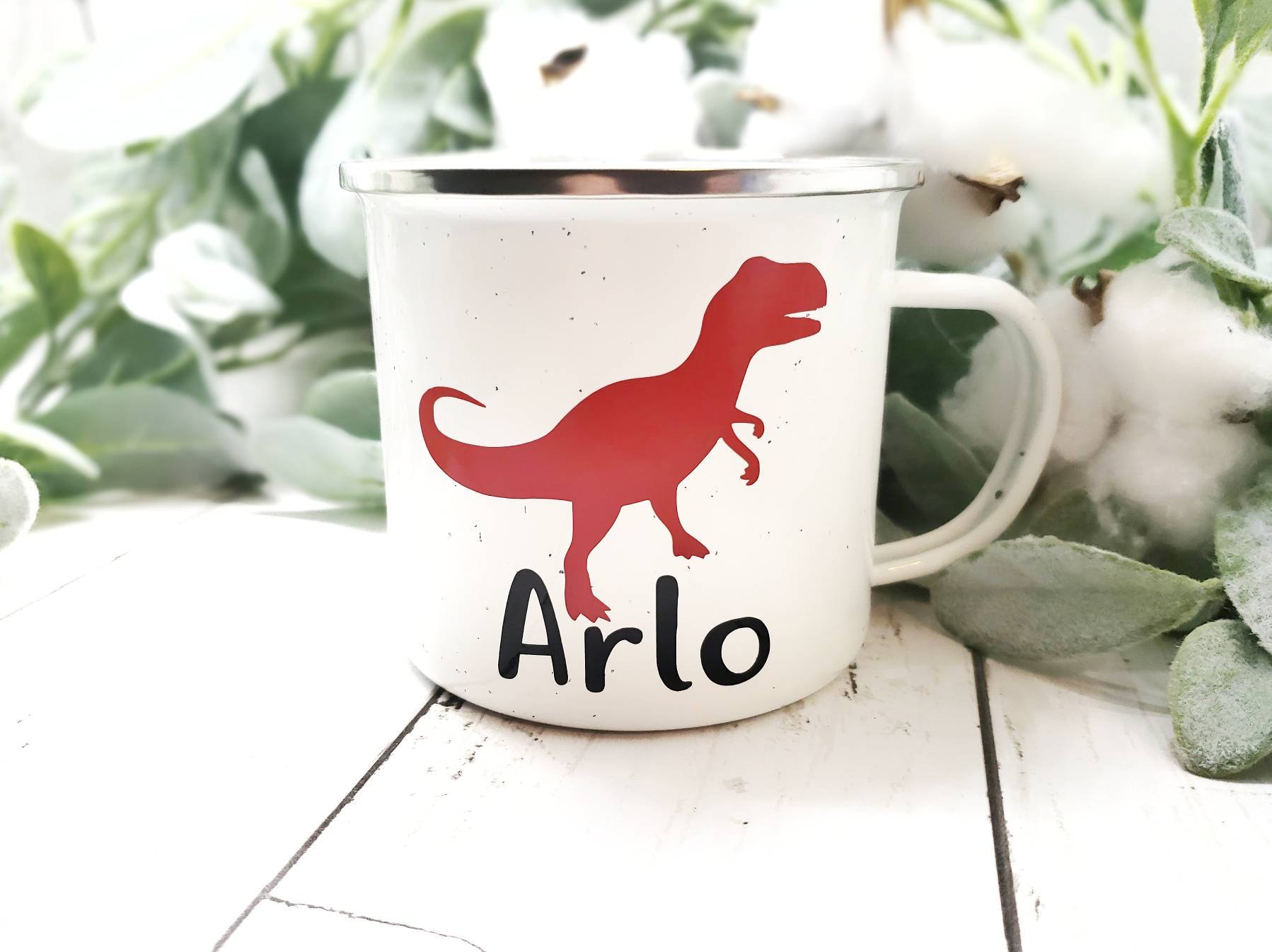 Dinosaur Mug Personalized Dinosaur Mug Dinosaur Coffee Mug | Etsy