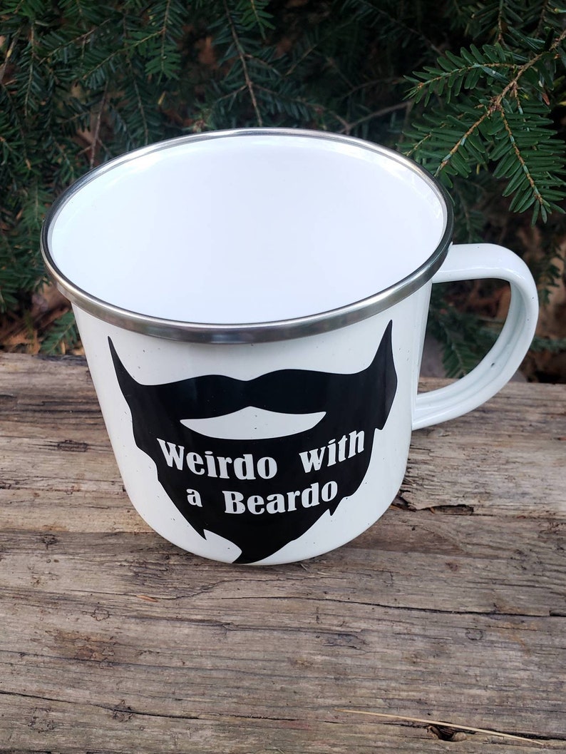 Beard Mug Weirdo With a Beardo Funny Beard Mug Beard Coffee | Etsy
