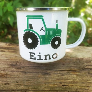 Tractor Mug, Personalized Tractor Mug, Kids Tractor Cup, Boys Tractor ...