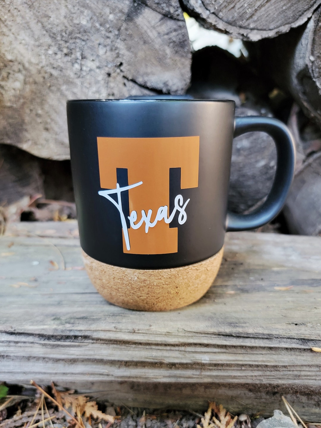Texas Coffee Mug, Texas Cork Bottom Coffee Mug, Texas Mug With Lid ...
