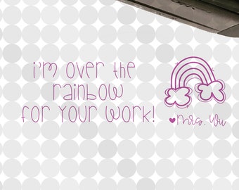 Rainbow Self Inking Stamp - Etsy