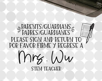 Sign Return Stamp - Etsy