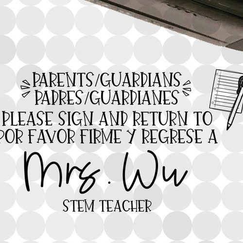 Sign & Return Self-inking Teacher Stamp personalized Self - Etsy