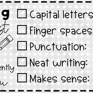 Large PRIMARY Personalized Writing Checklist Self-inking Teacher Stamp ...