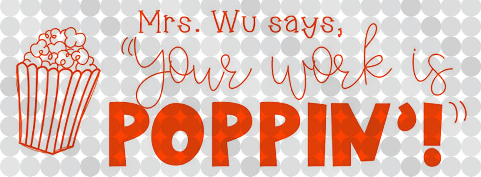 Your Work is Poppin' Personalized Self-inking Teacher | Etsy