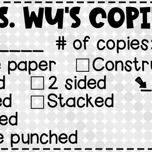 Copy Instructions Checklist Self-inking Teacher Large Stamp - Etsy