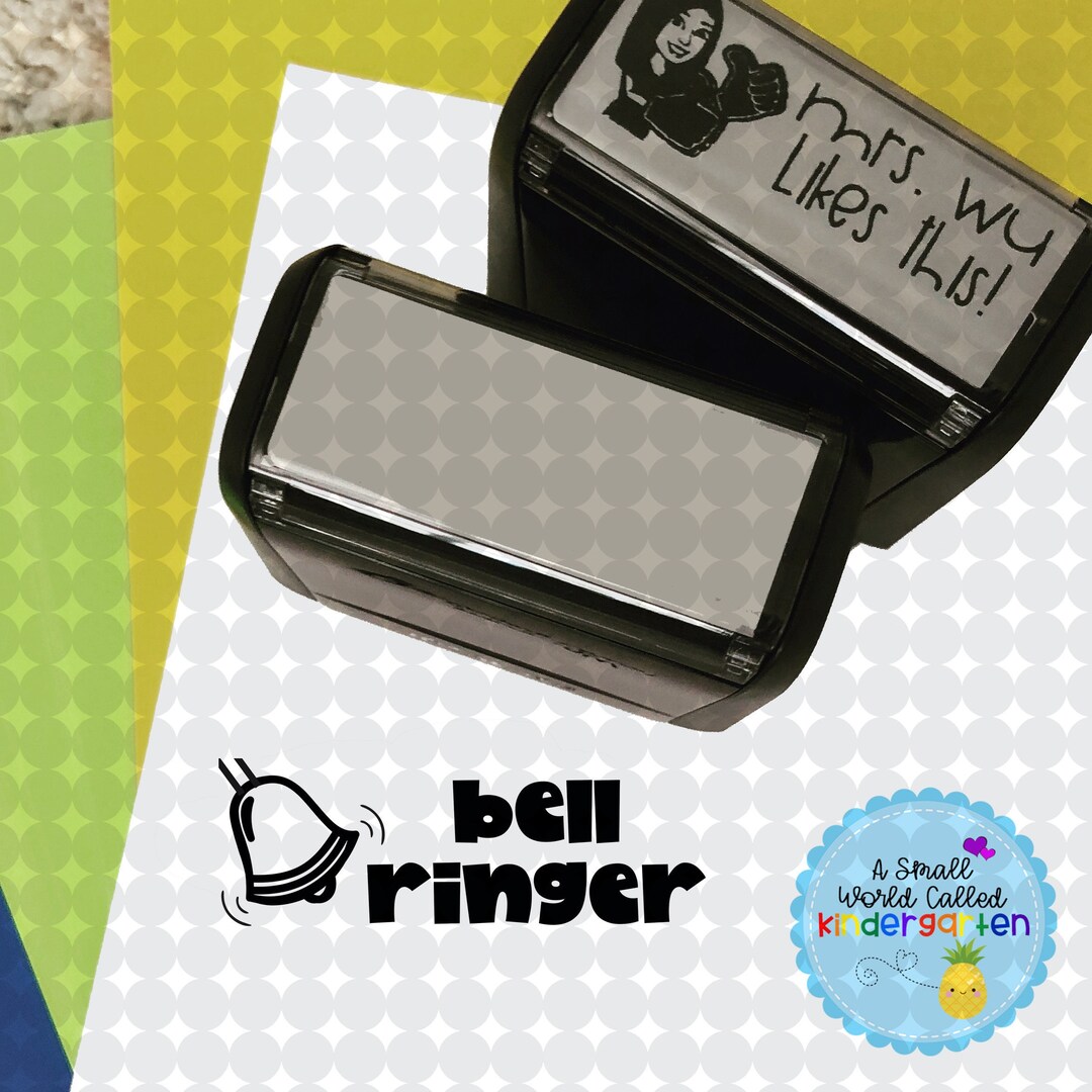 Bell Ringer Self-inking Teacher Stamp - Etsy