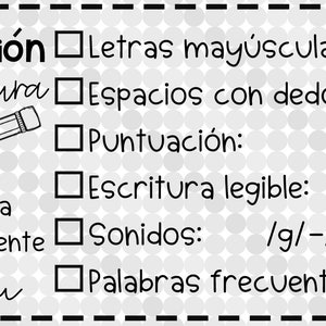 LARGE Personalized Writing Checklist in SPANISH Self-inking Teacher ...