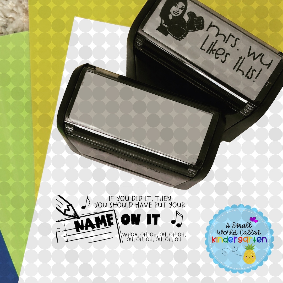 Put Your Name on It! Self-inking Teacher Stamp - Etsy