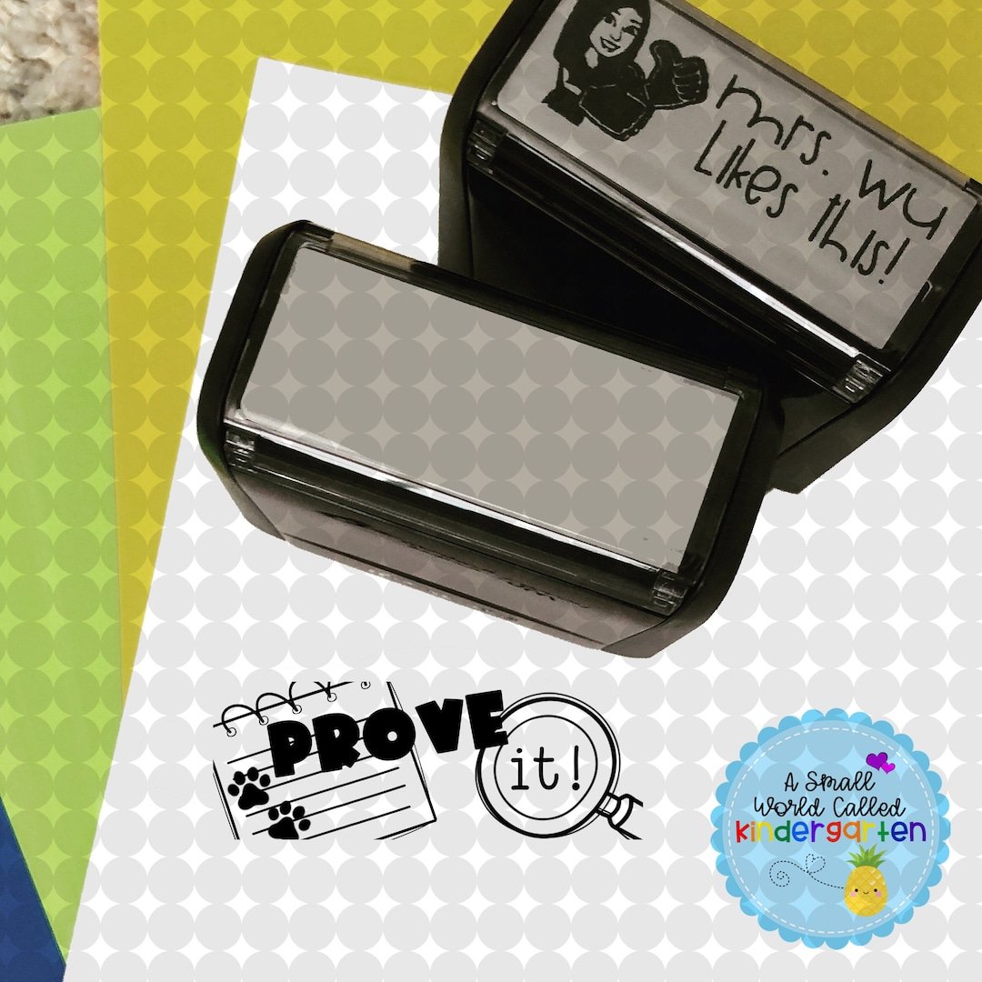 PROVE IT! Self-inking Teacher Stamp - Etsy