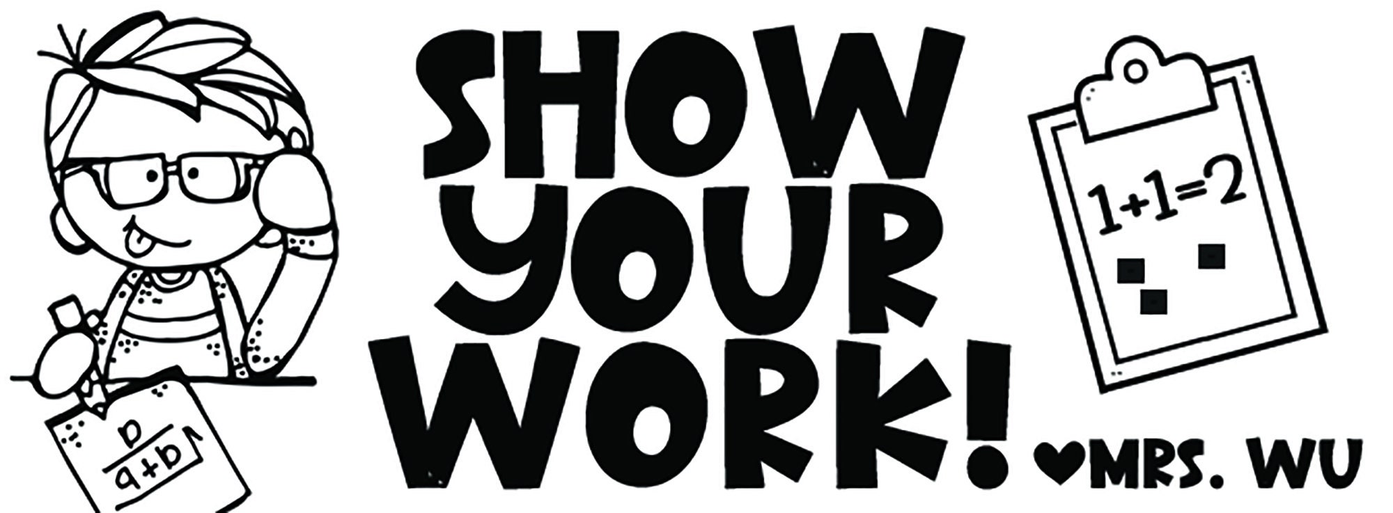 SHOW YOUR WORK Reminder Personalized Self-inking Teacher | Etsy