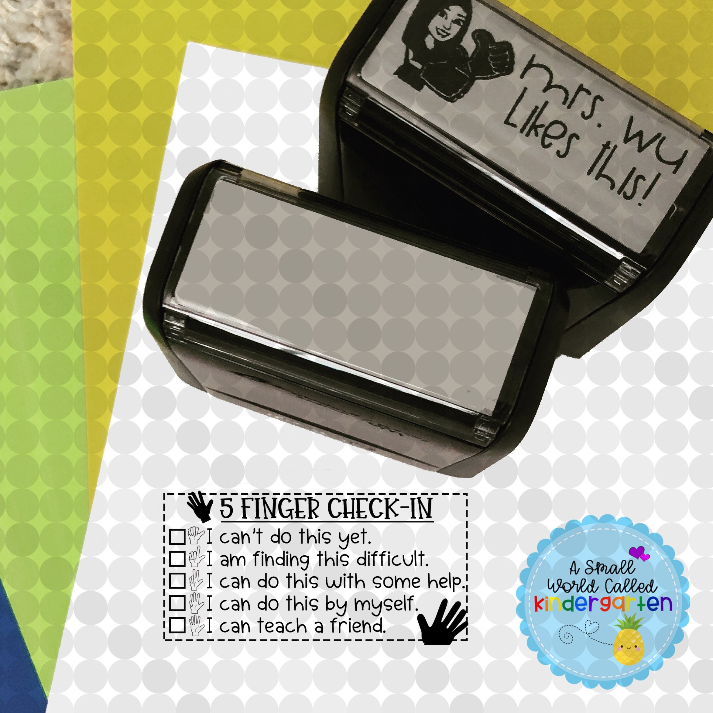 Papercraft Paper, Party & Kids 5 Finger Check-In Checklist Large Self ...