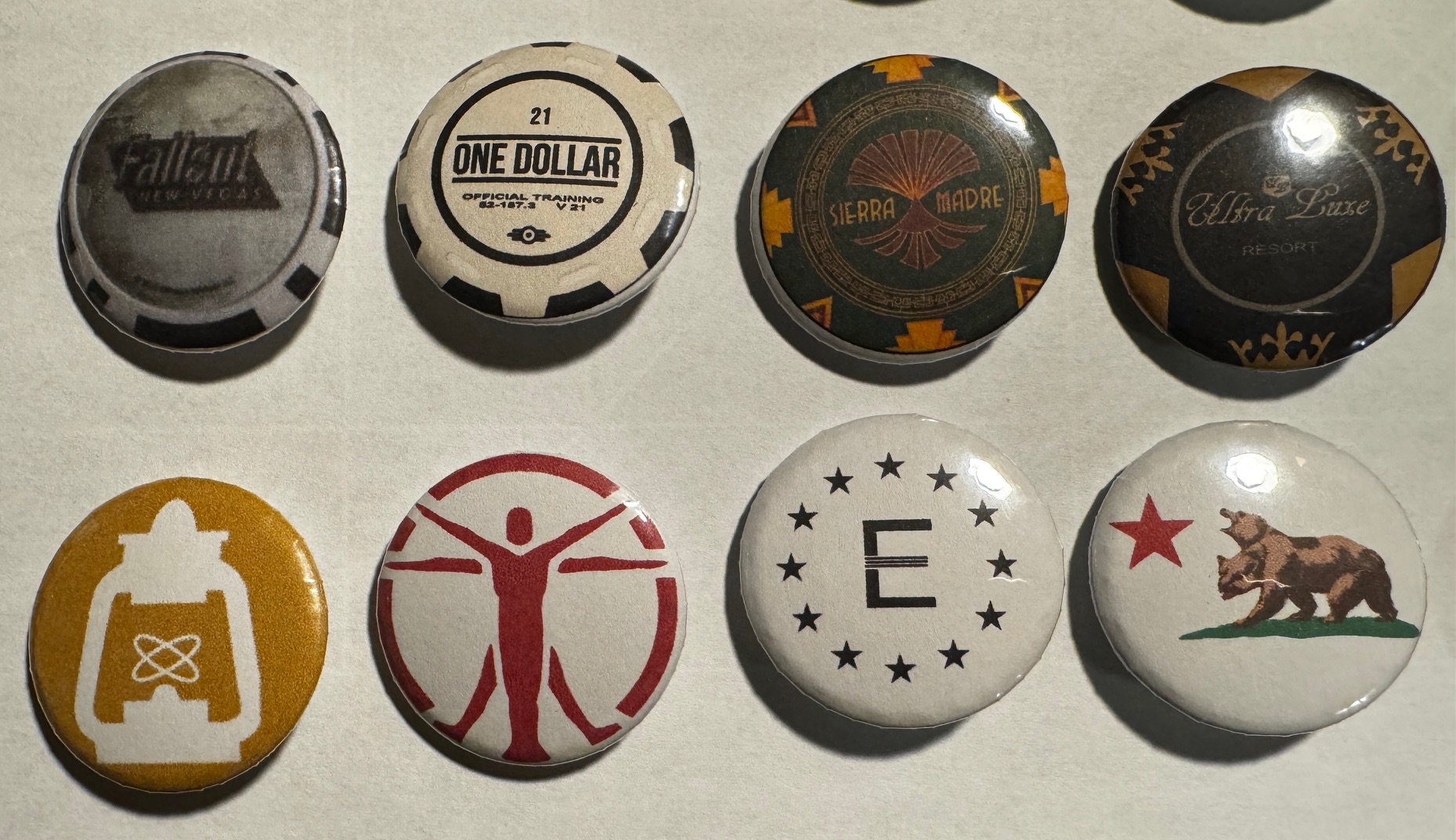 Fallout Inspired Pin Buttons 1.25" - Etsy
