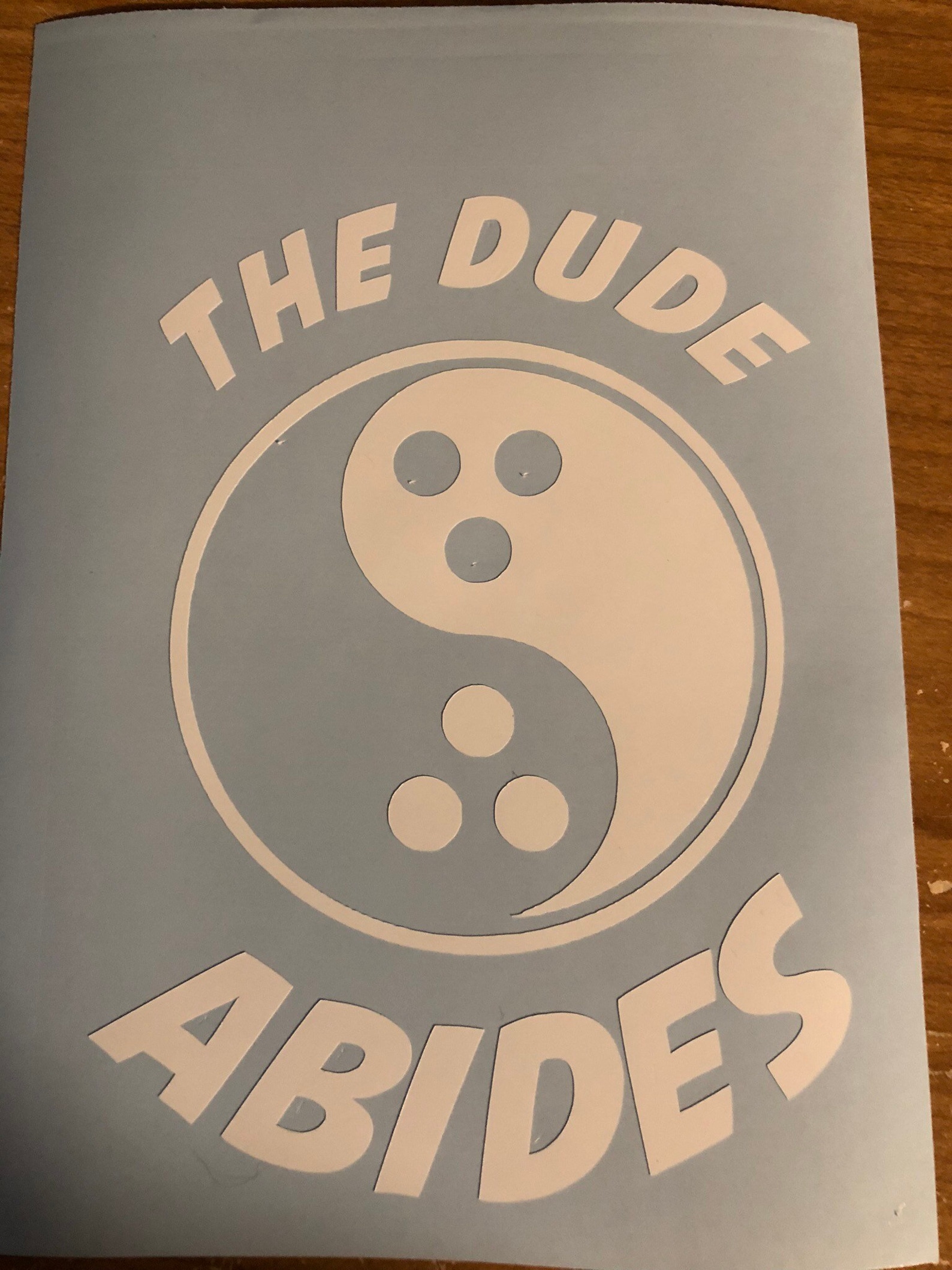 The Dude Abides Decal - Etsy
