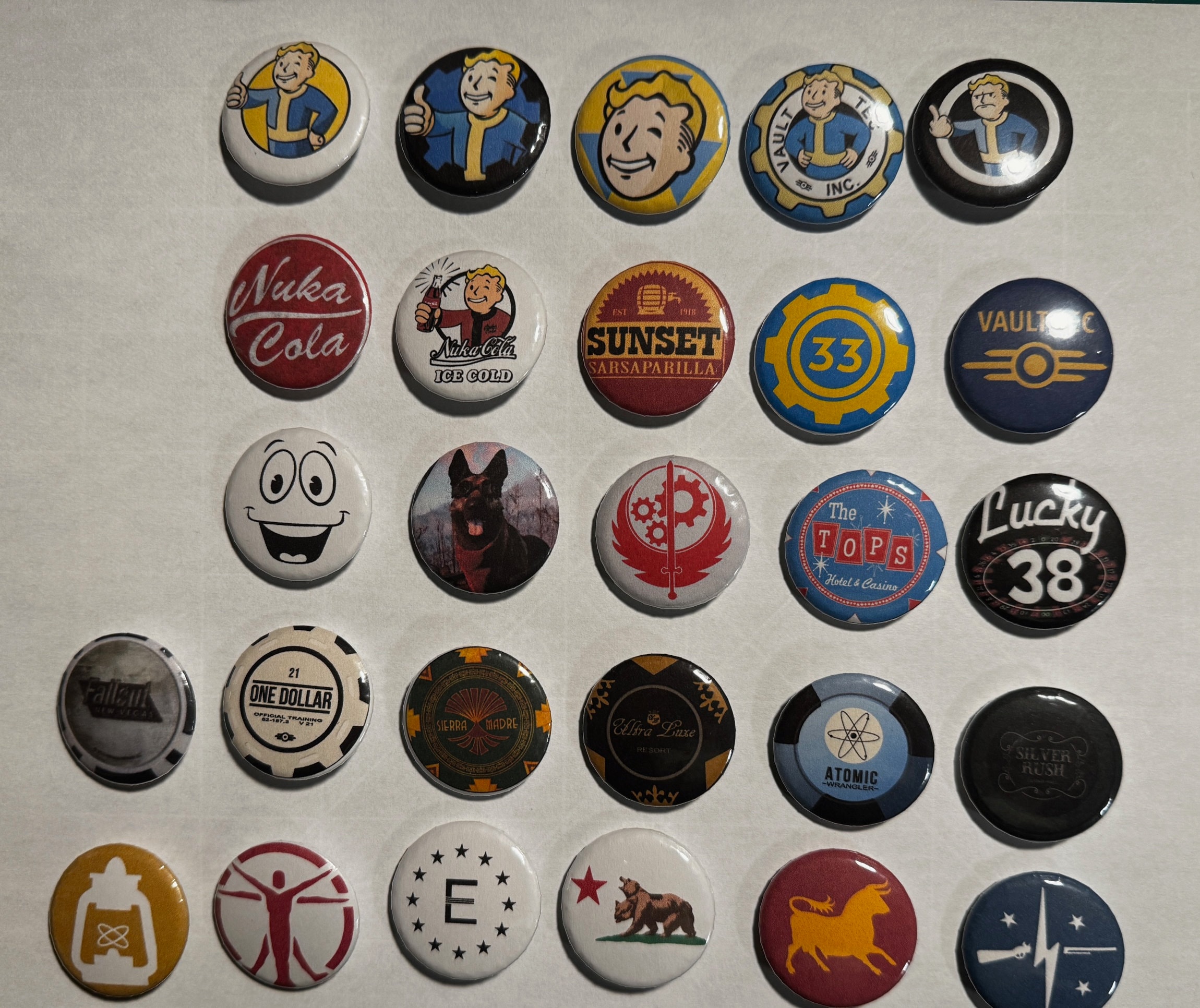 Fallout Inspired Pin Buttons 1.25 - Etsy