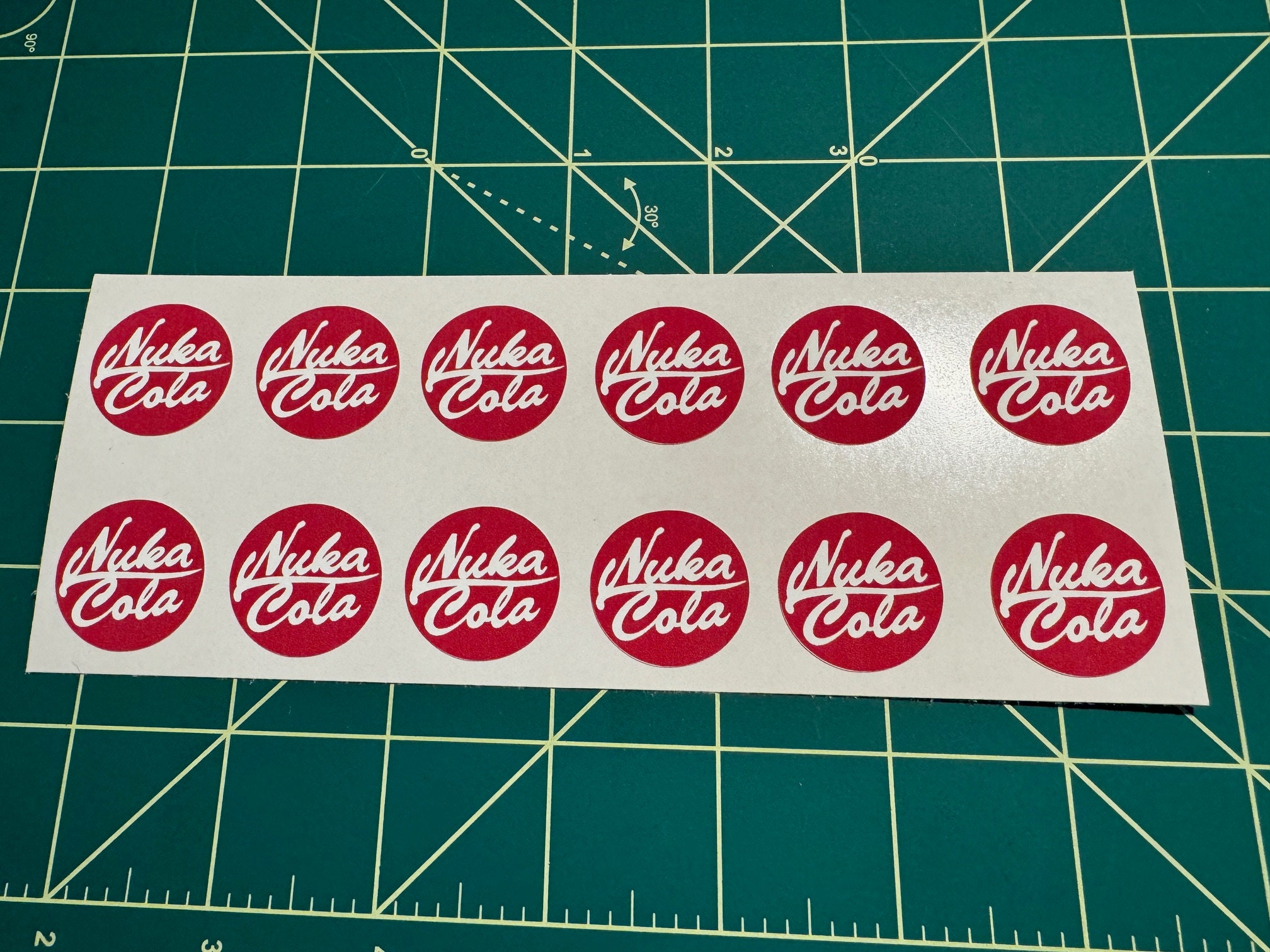 Nuka Cola Bottlecap Stickers Fallout DIY 12 Stickers - Etsy