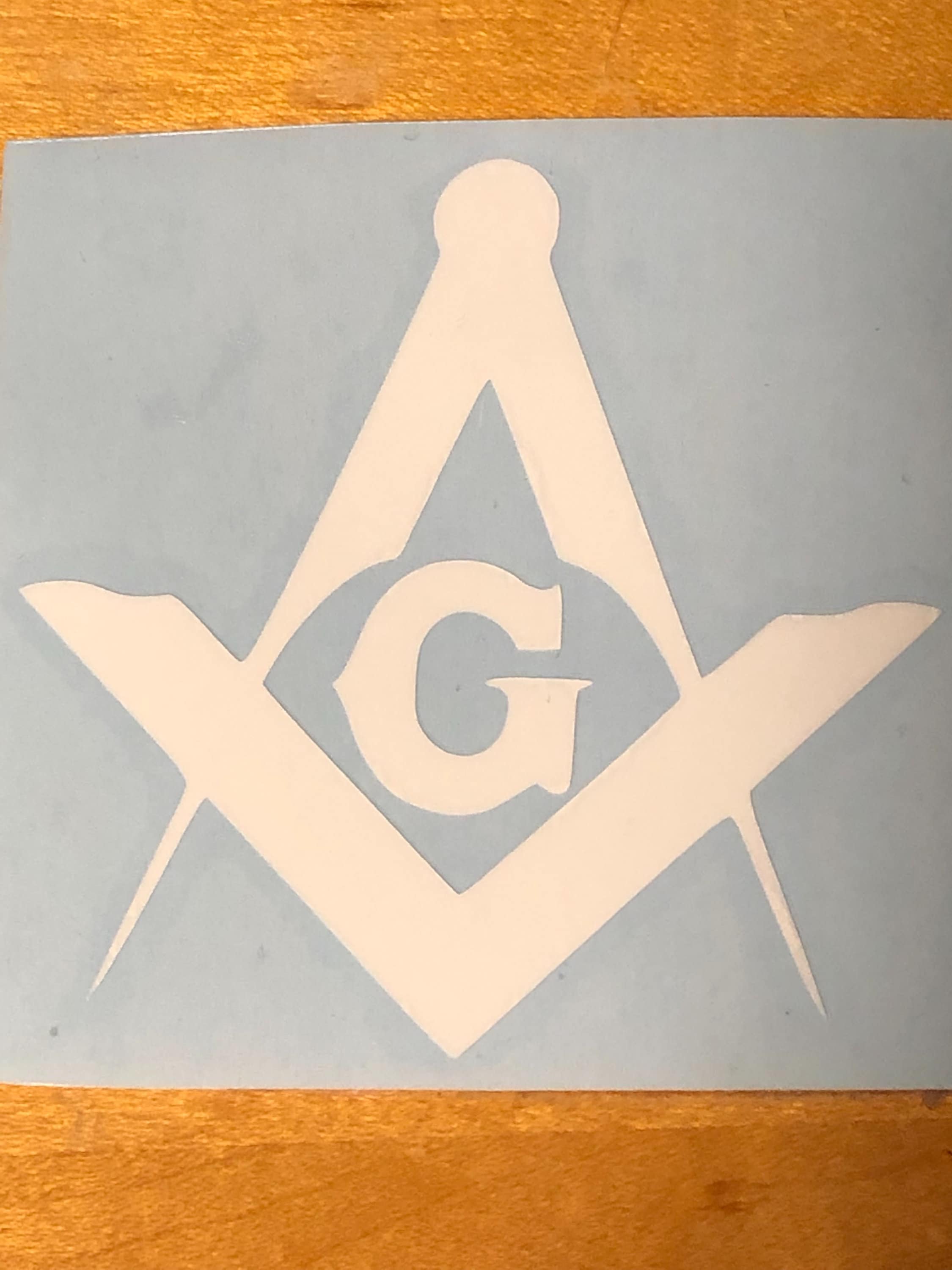 Masonic Square and Compass Decal - Etsy Singapore