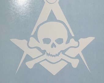 Masonic Skull Decal | Etsy