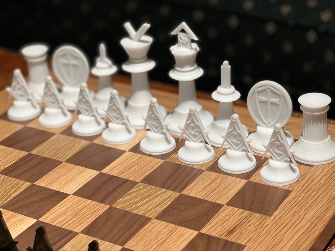 Masonic Chess Set - 3D Print File, Stl - Etsy