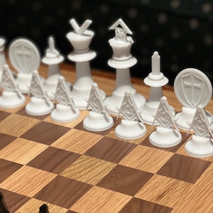 Masonic Chess Set - 3D Print File, Stl - Etsy