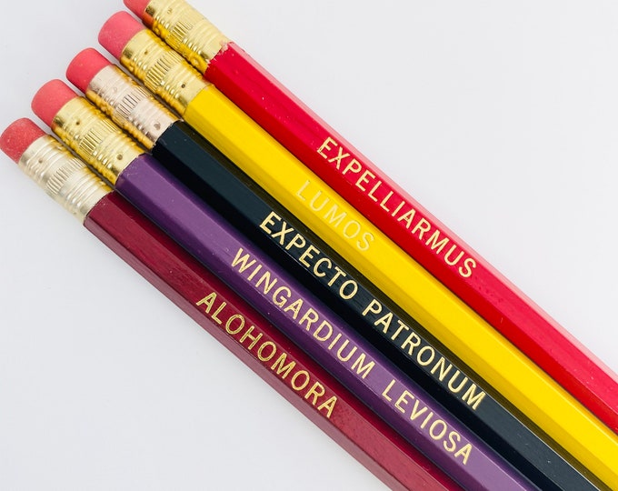 Wizard Spell Pencil Pack - Etsy