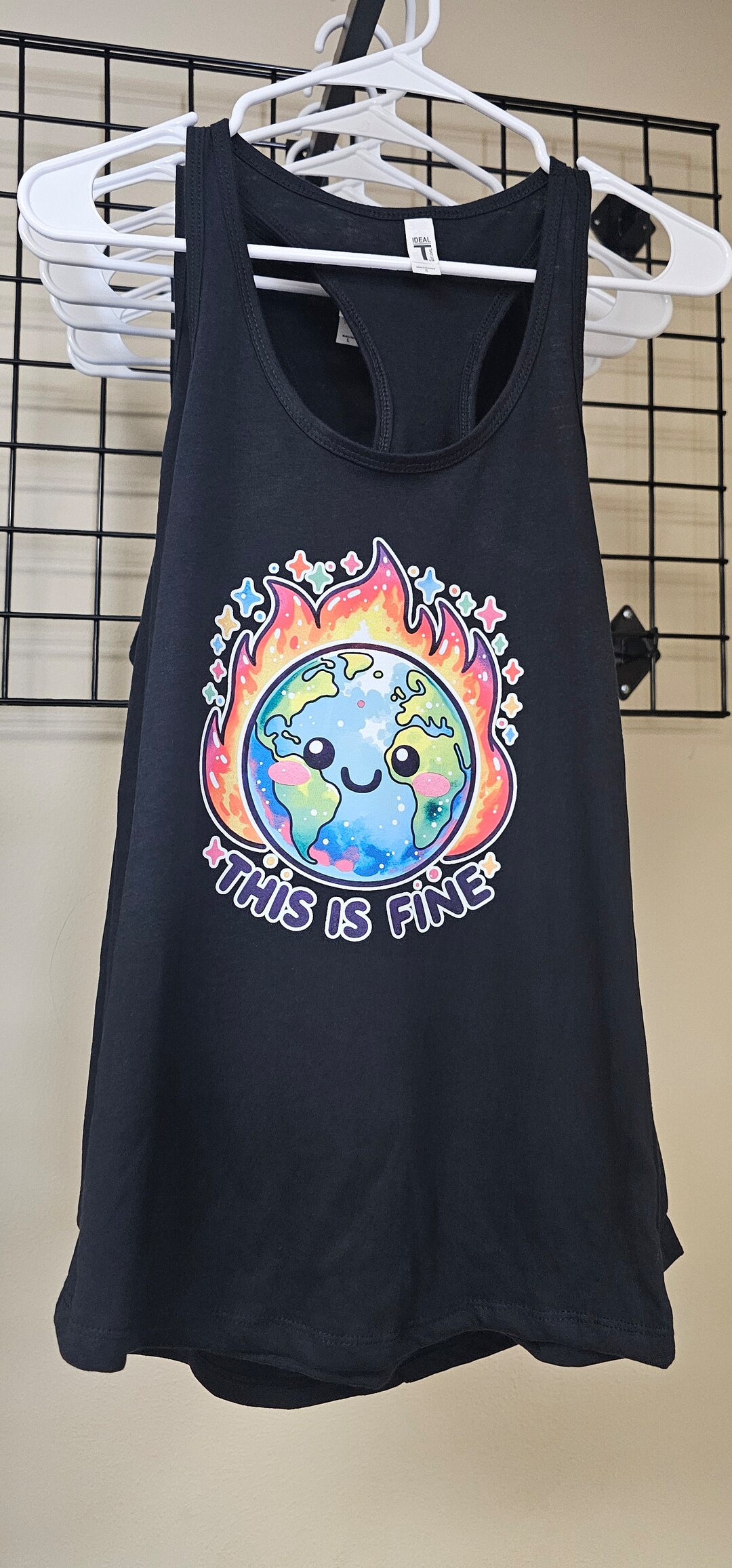 This is Fine World on Fire Tank Top - Etsy