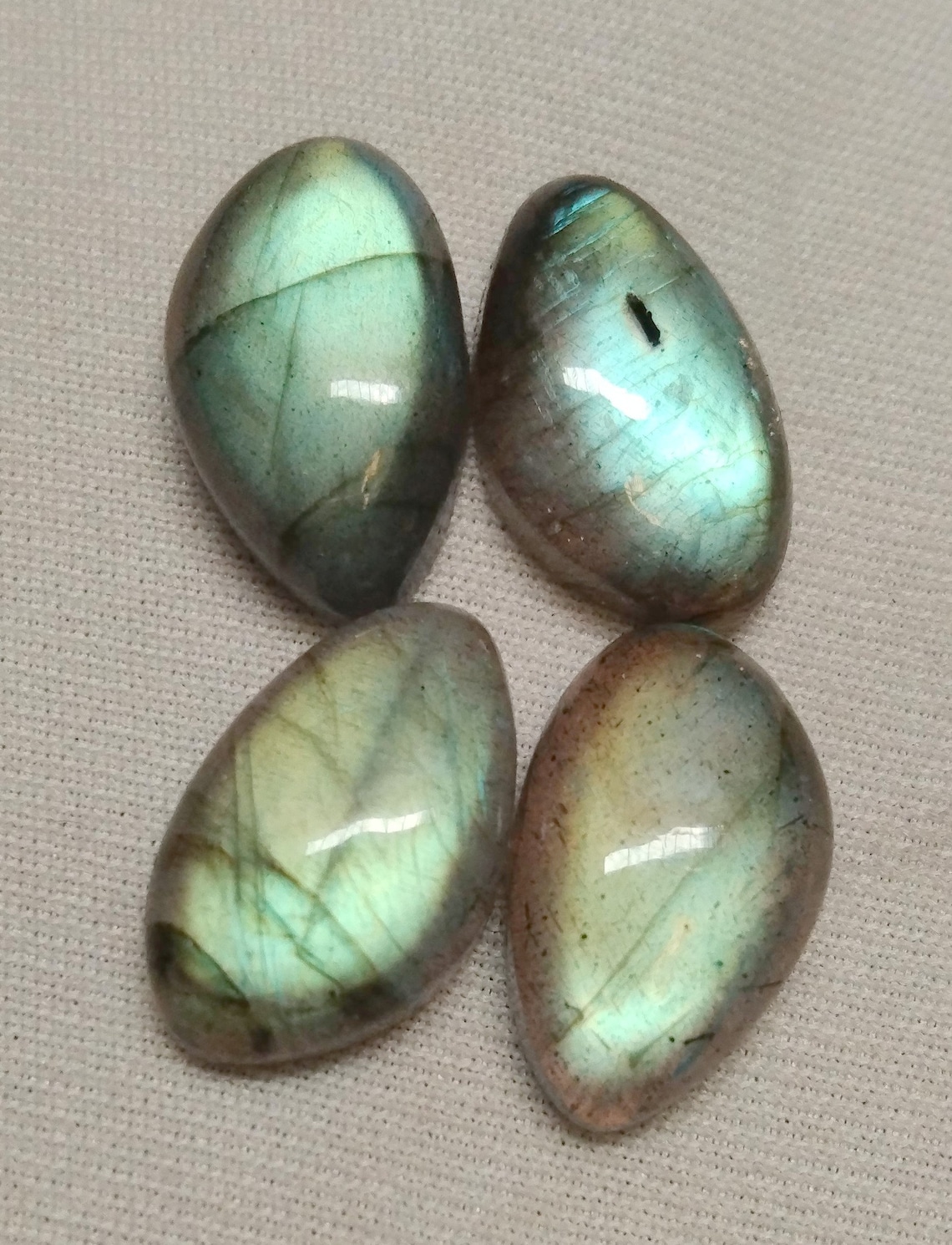 Labradorit 28ct. 16 x 10x7MM. 100 % natürliche grüne | Etsy