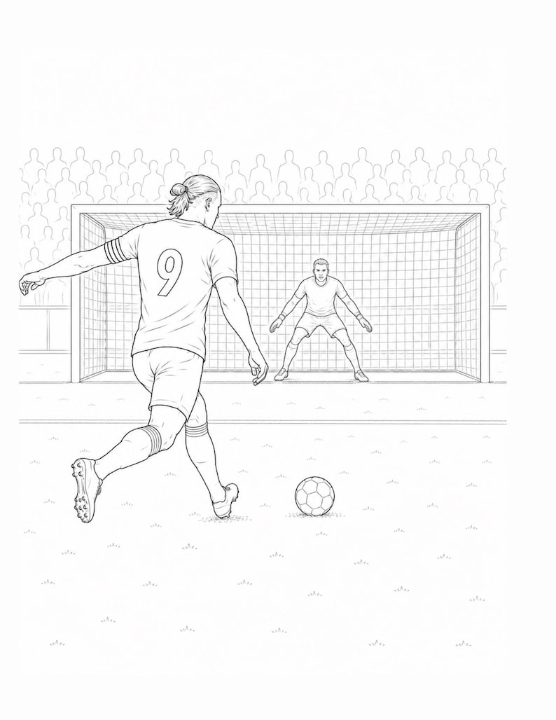 Soccer Coloring Pages for Kids | Printable Soccer Coloring Book ...