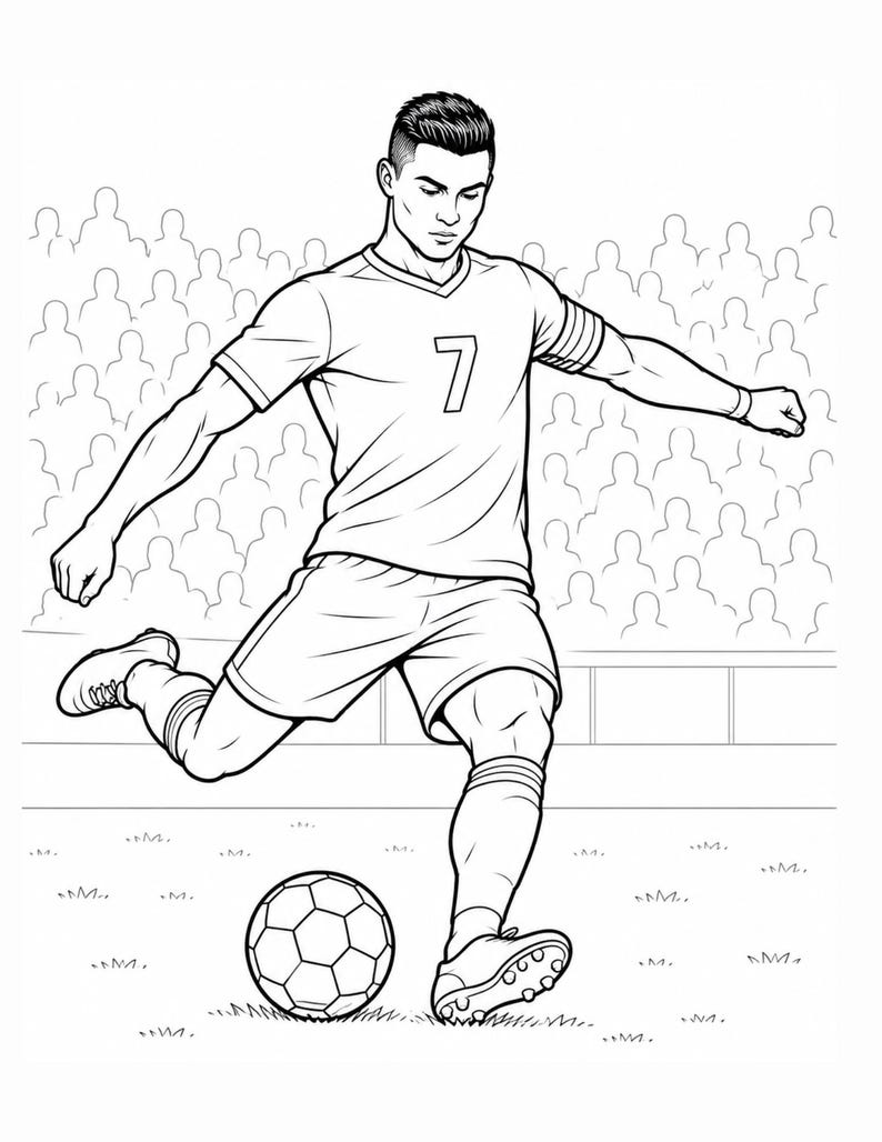 Soccer Coloring Pages for Kids | Printable Soccer Coloring Book ...