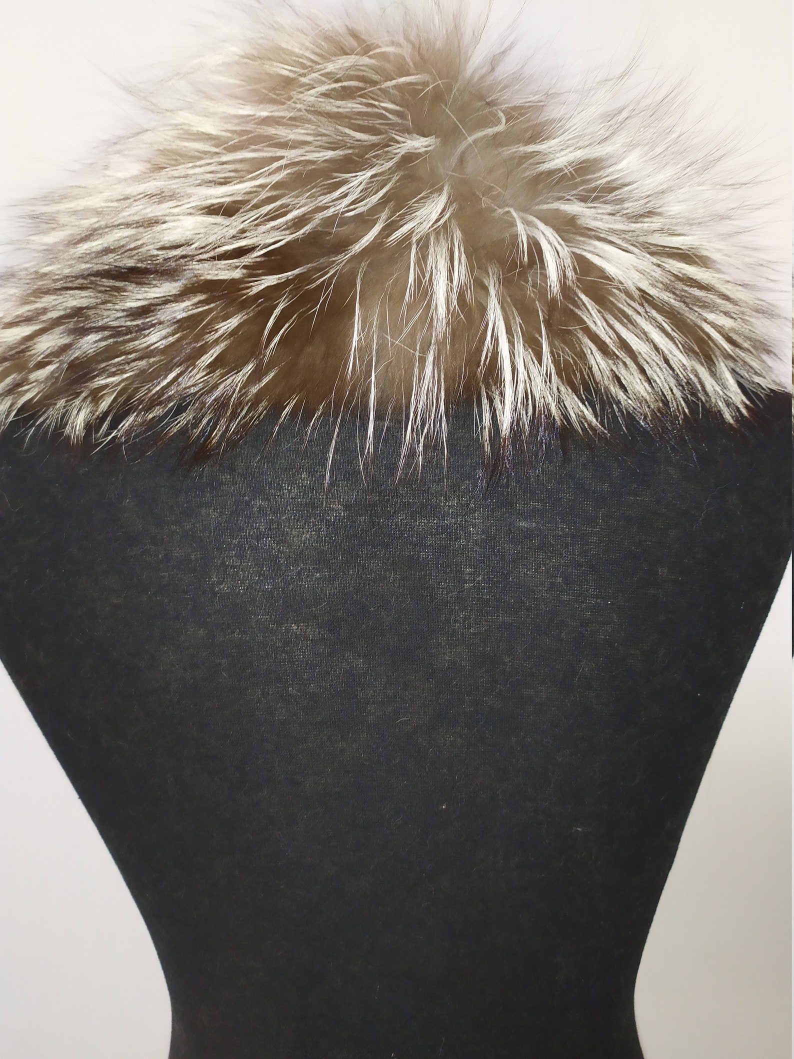 Fur Fox high quality fur Silver color coat winter accessories | Etsy