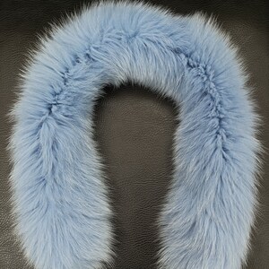 Fur Hood Trim, Real Fox Hood Trim, Fur Collar, Siel Color, Fox Fur Hood ...