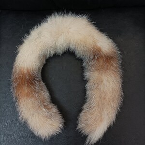 Fur Hood Trim, Real Fox Hood Trim, Fur Collar, Crystal Color, Fox Fur ...
