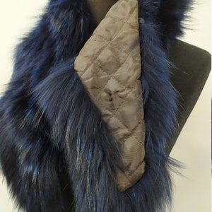 Blue Finn Raccoon Fur Collar: Winter Coat Accessory - Etsy