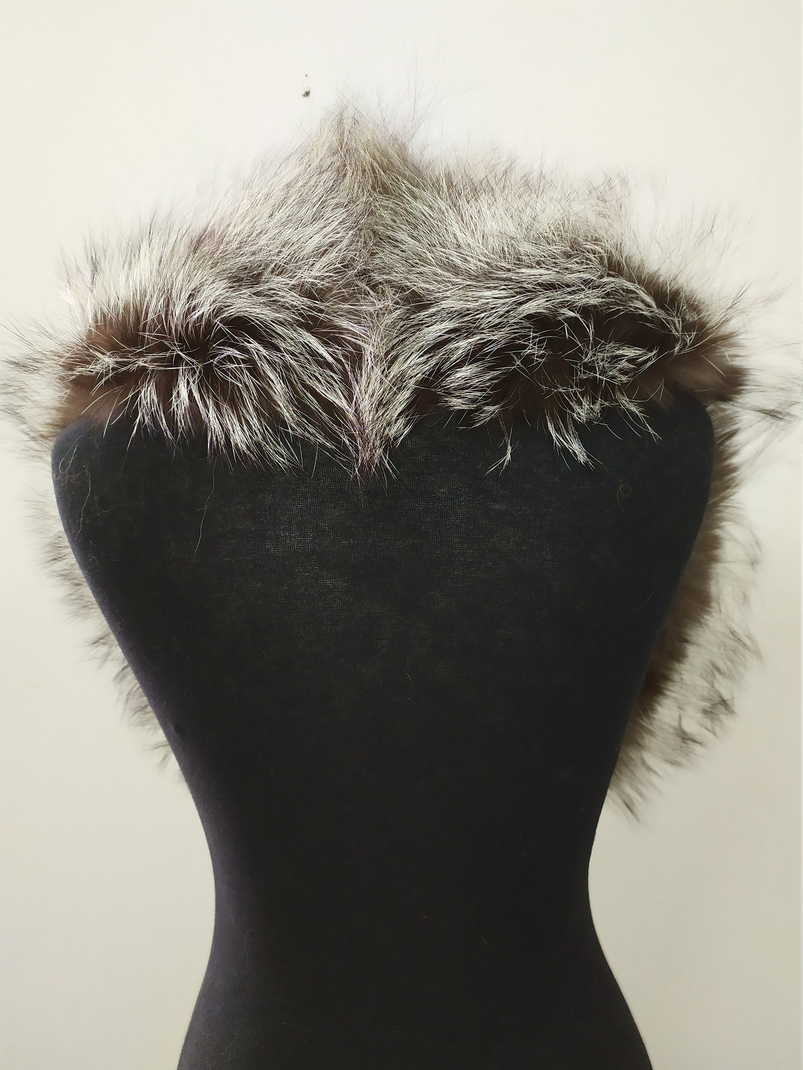 Fur Fox high quality fur Silver color coat winter accessories | Etsy