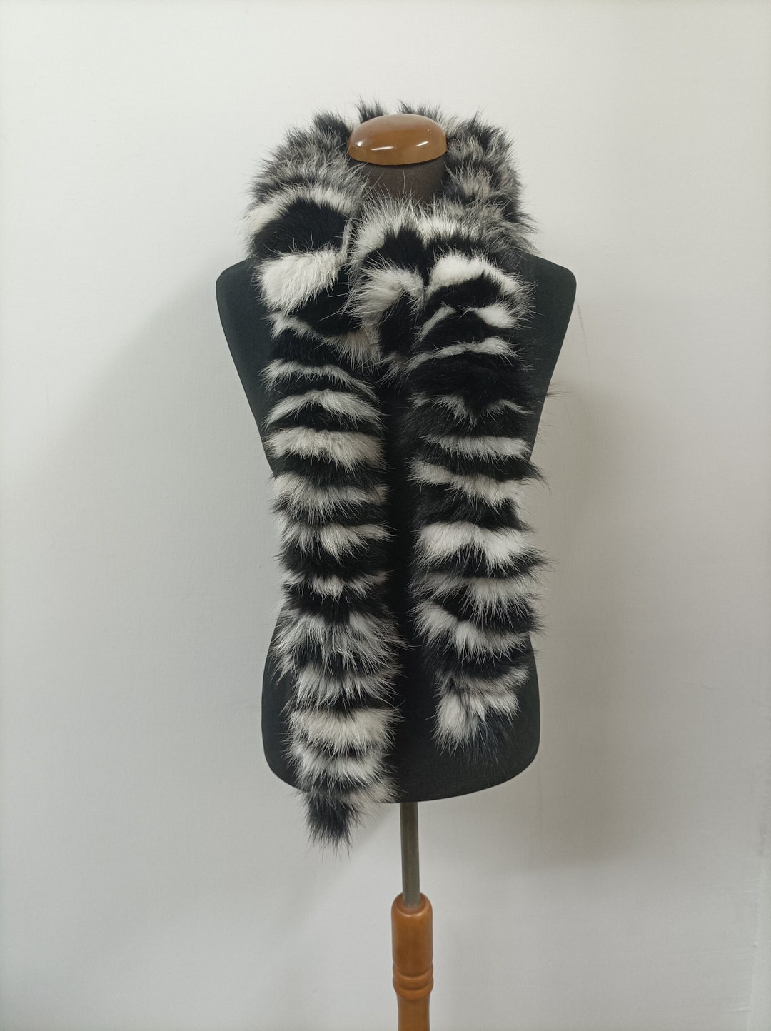 Fur Fox Multicolor Long Scarf Fluffy and Thick Quality. - Etsy