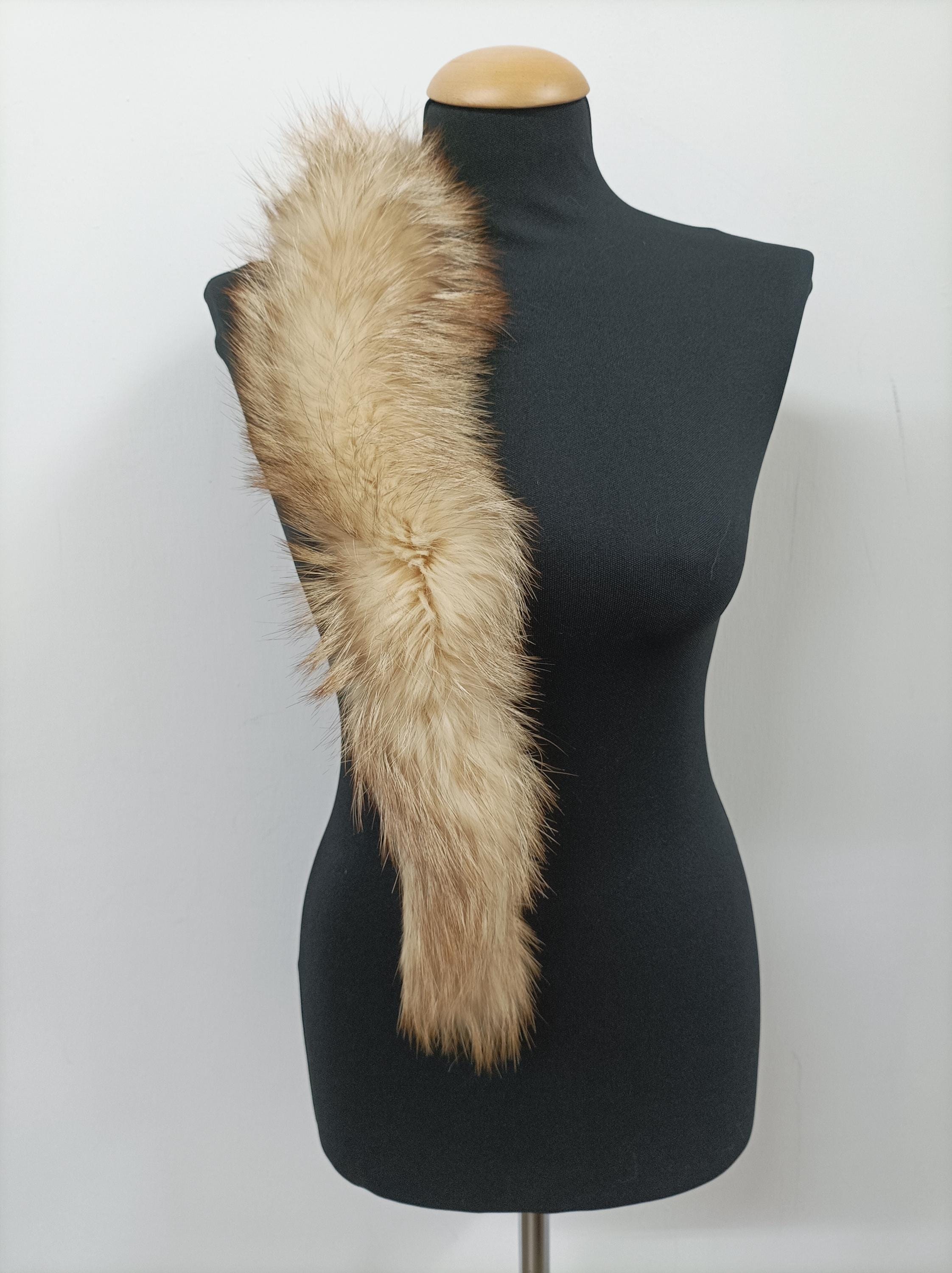 Real Fox Fur Hood Trim: Attachable Fur Collar (73cm) - Etsy