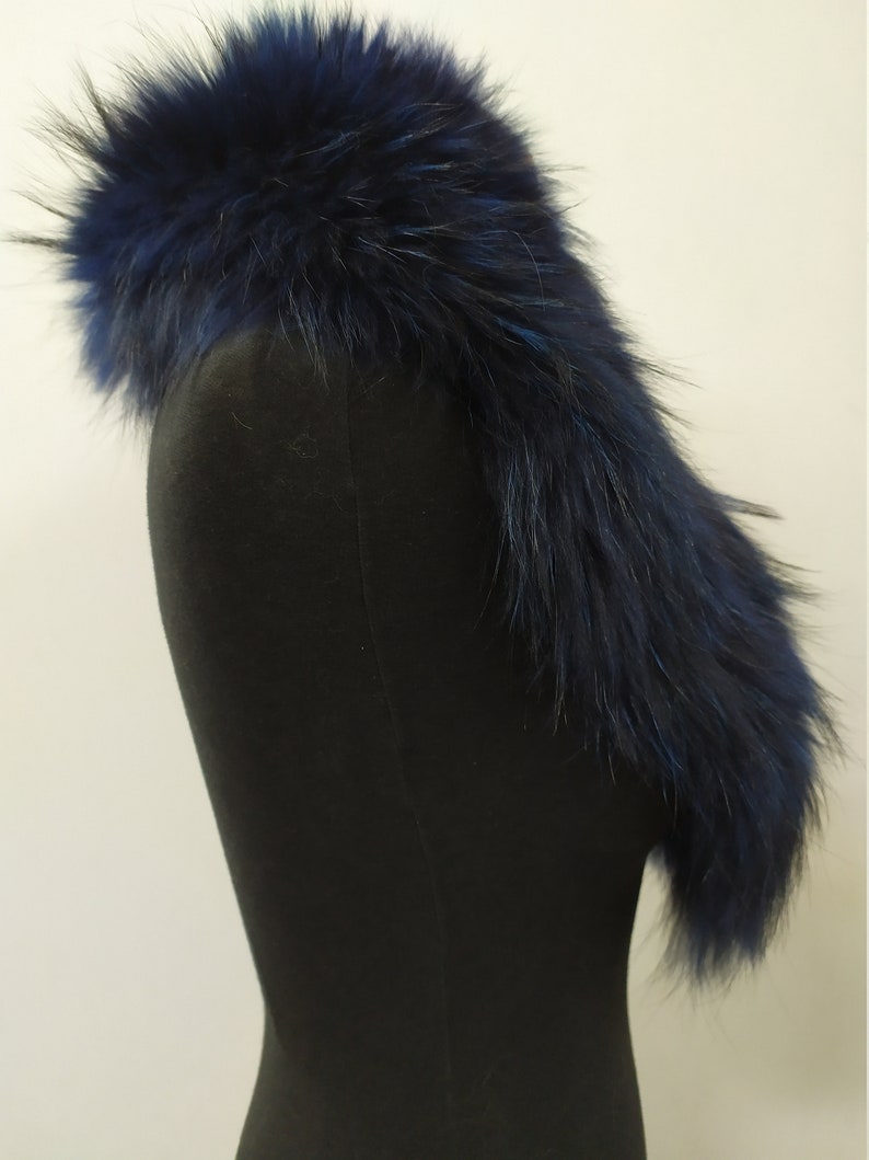 Blue Finn Raccoon Fur Collar: Winter Coat Accessory - Etsy