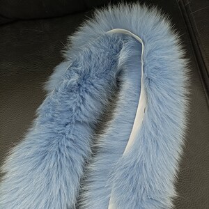 Fur Hood Trim, Real Fox Hood Trim, Fur Collar, Siel Color, Fox Fur Hood ...
