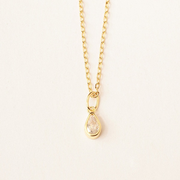 Tear Drop Necklace - Etsy