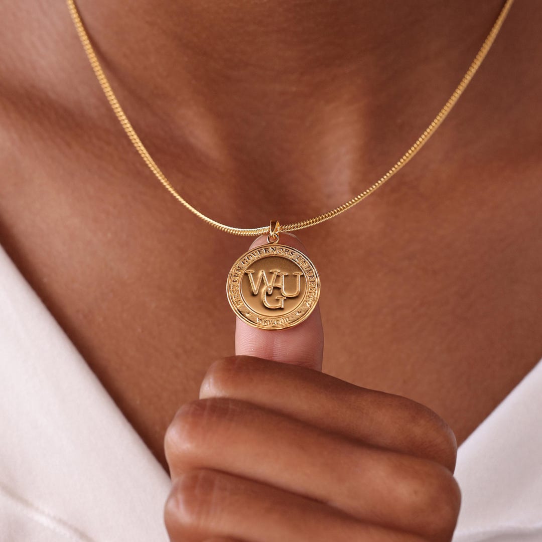 Personalized University Logo Necklace by Lynn Minimalist | Custom ...