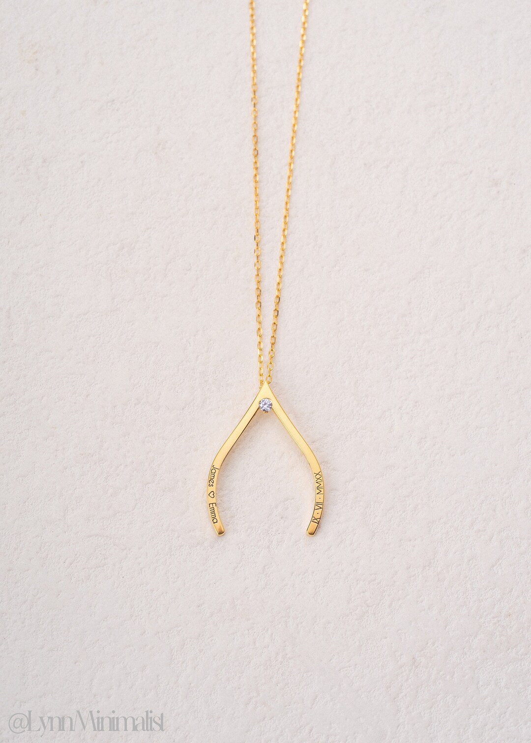 Wishbone Ring Keeper Necklace | Custom Ring Holder Jewelry | Nurse ...