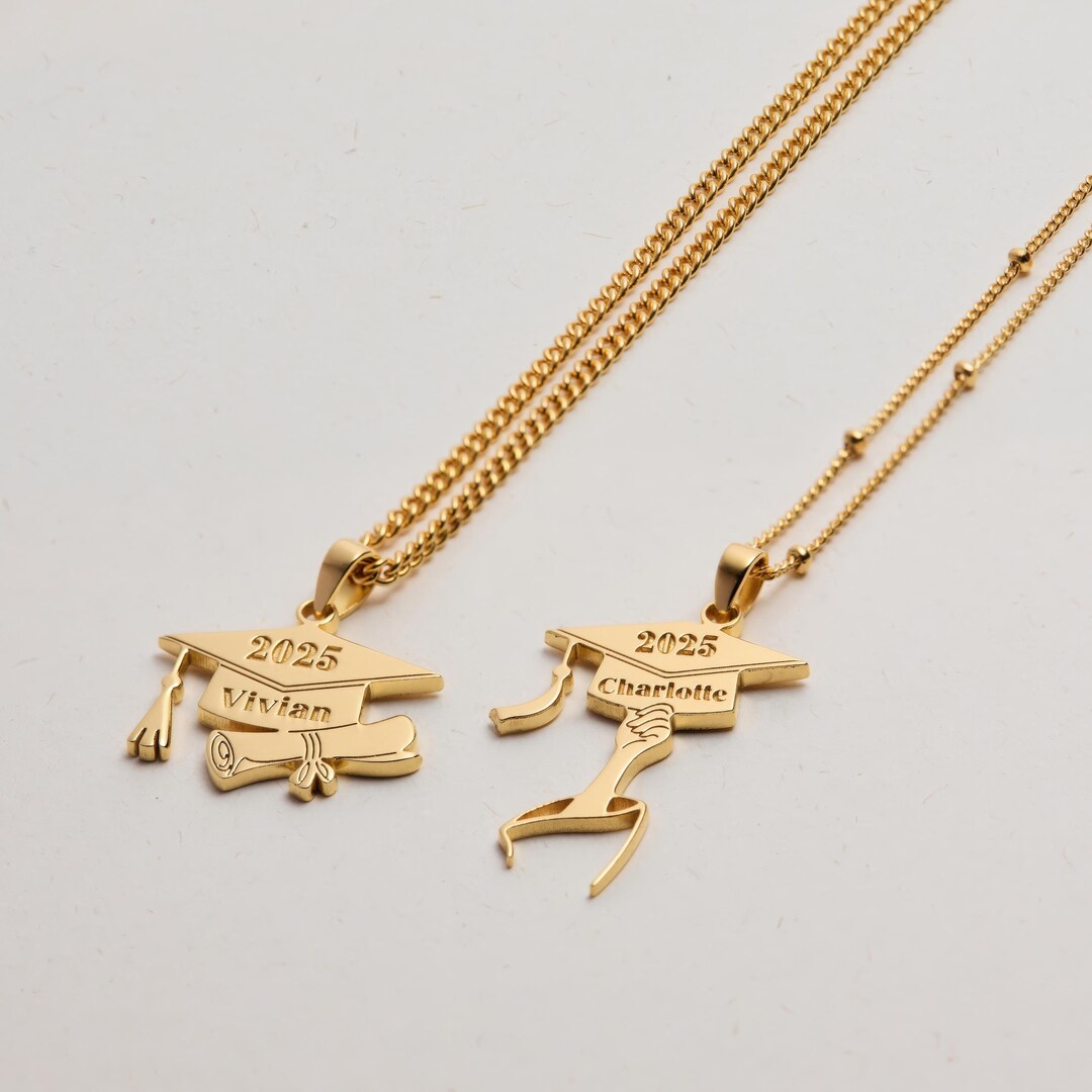 Engraved Name Graduation Charm by Lynn Minimalist | Graduation Hat ...