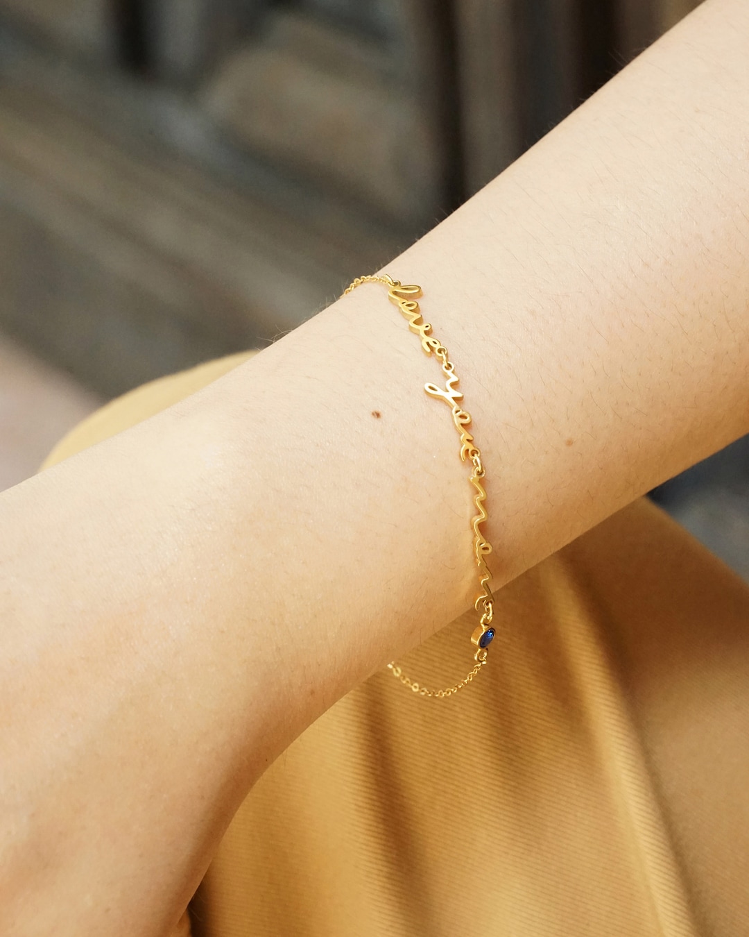 Personalized Name Bracelet | Cursive Name Jewelry | Custom Silver ...