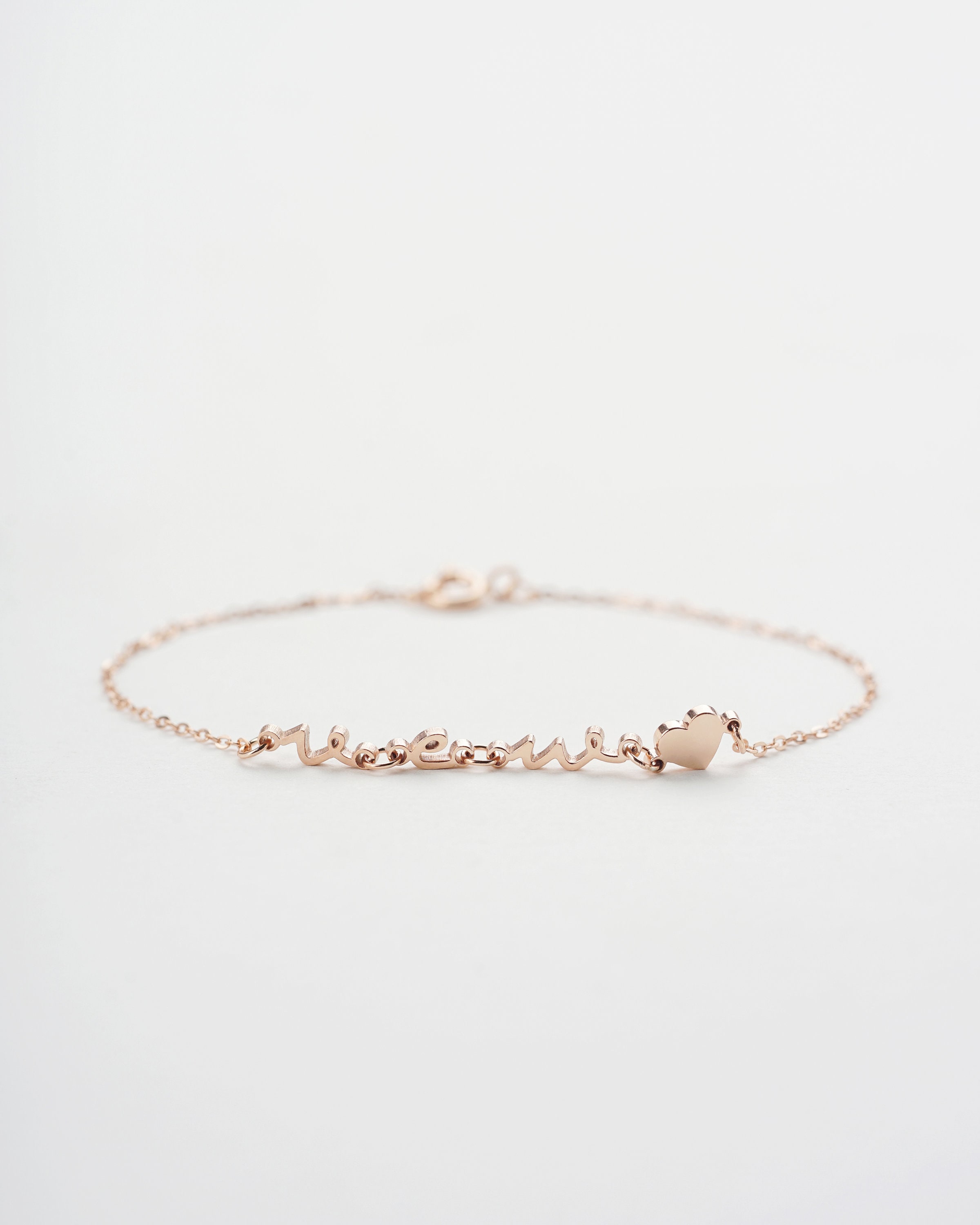 Personalized Name Bracelet | Cursive Name Jewelry | Custom Silver ...