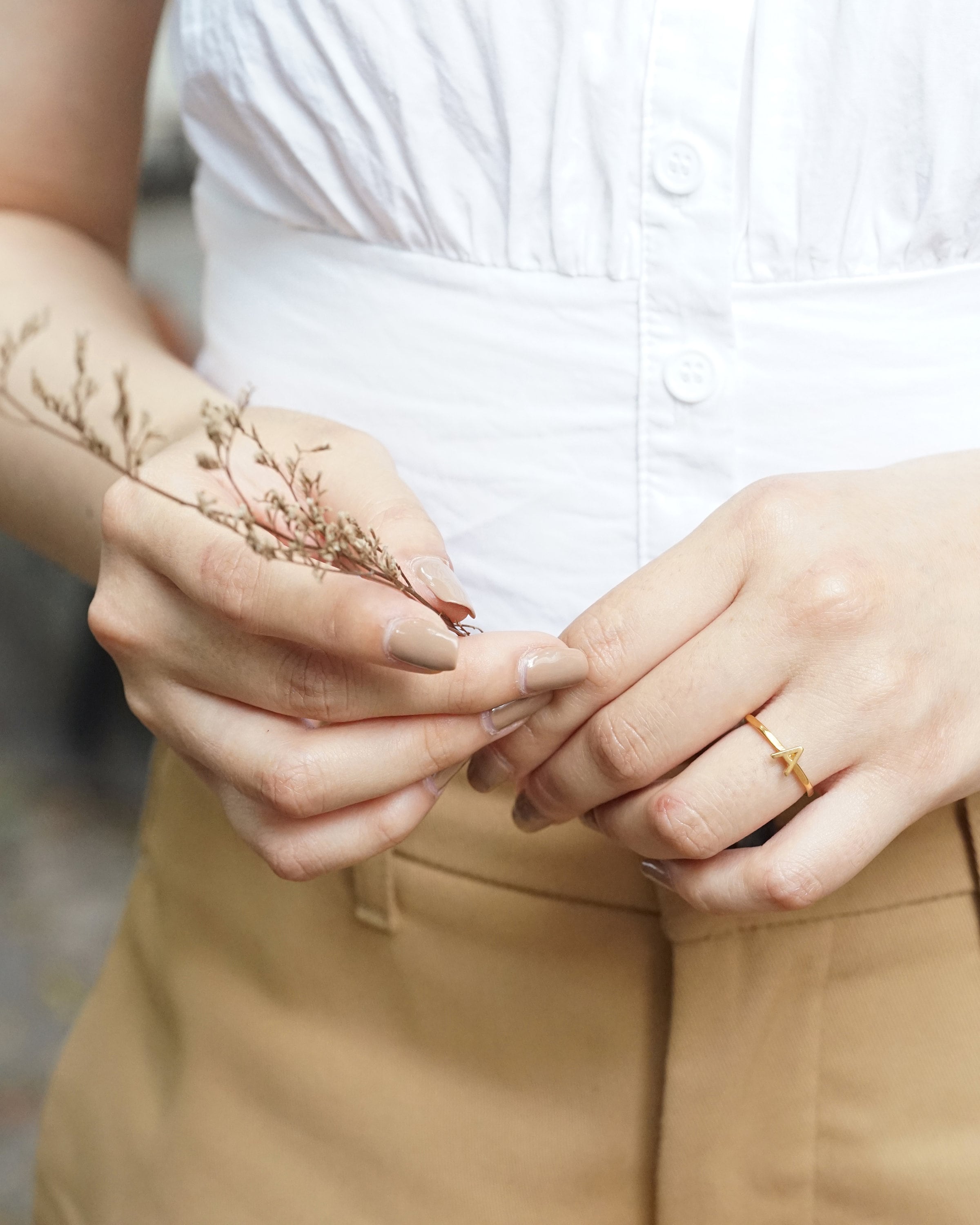 Custom Stacking Rings | Stacking Ring Set | Letter Ring | Band Name ...