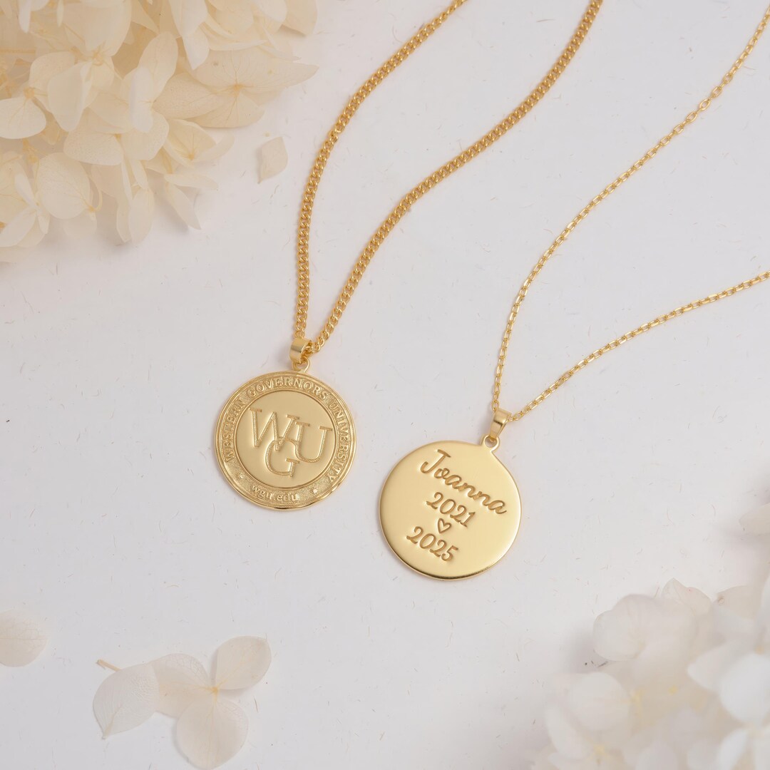 Custom School Logo Necklace by Lynn Minimalist | Personalized ...