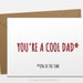 You're a Cool Dad Father's Day Card, Funny Printable Card for Dad ...