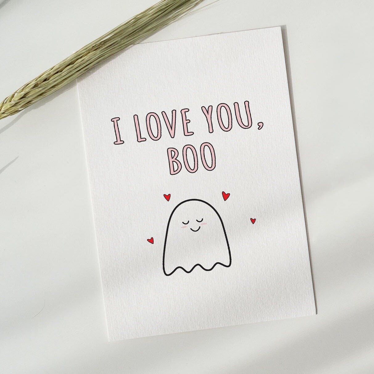 I Love You Boo Card for Boyfriend, Cute Halloween Card for Boyfriend ...