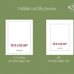 You're a Cool Dad Father's Day Card, Funny Printable Card for Dad ...